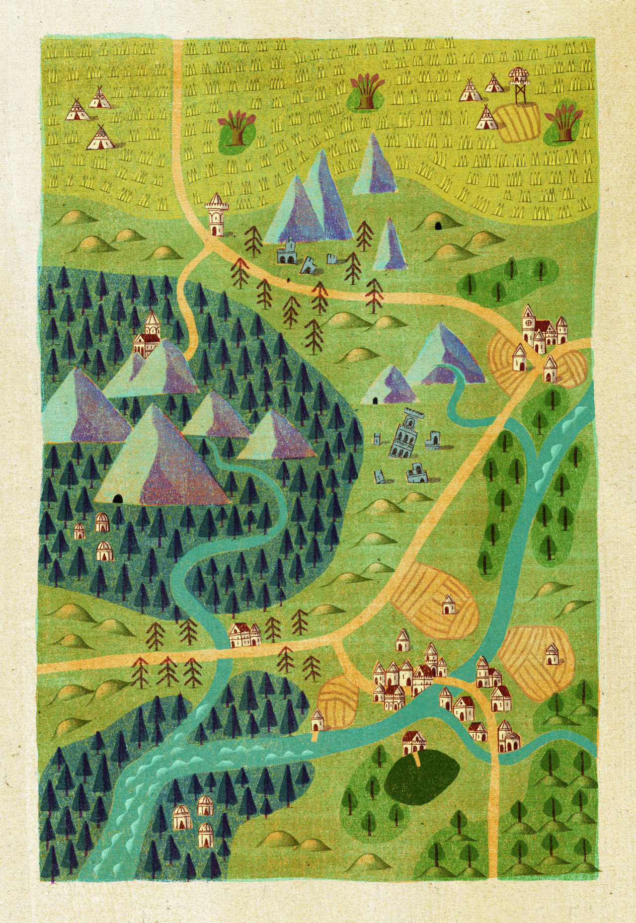 Fantasy Maps by Arlin Ortiz | Moss and Fog