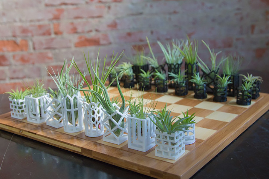 3D Printed Air Plant Chess Board » Moss and Fog
