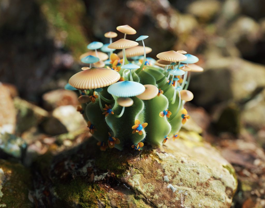 Otherworldly Alien Creatures by Zhang Chenxi – Moss and Fog