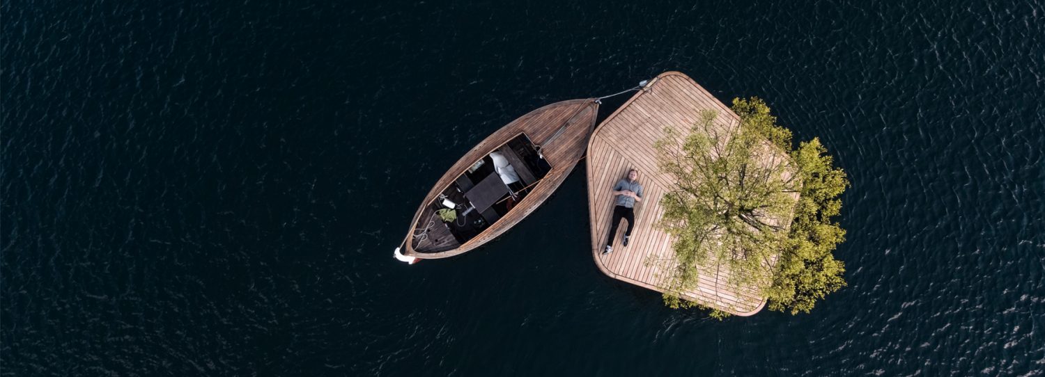 Geometric Tree Raft in Copenhagen | Moss and Fog