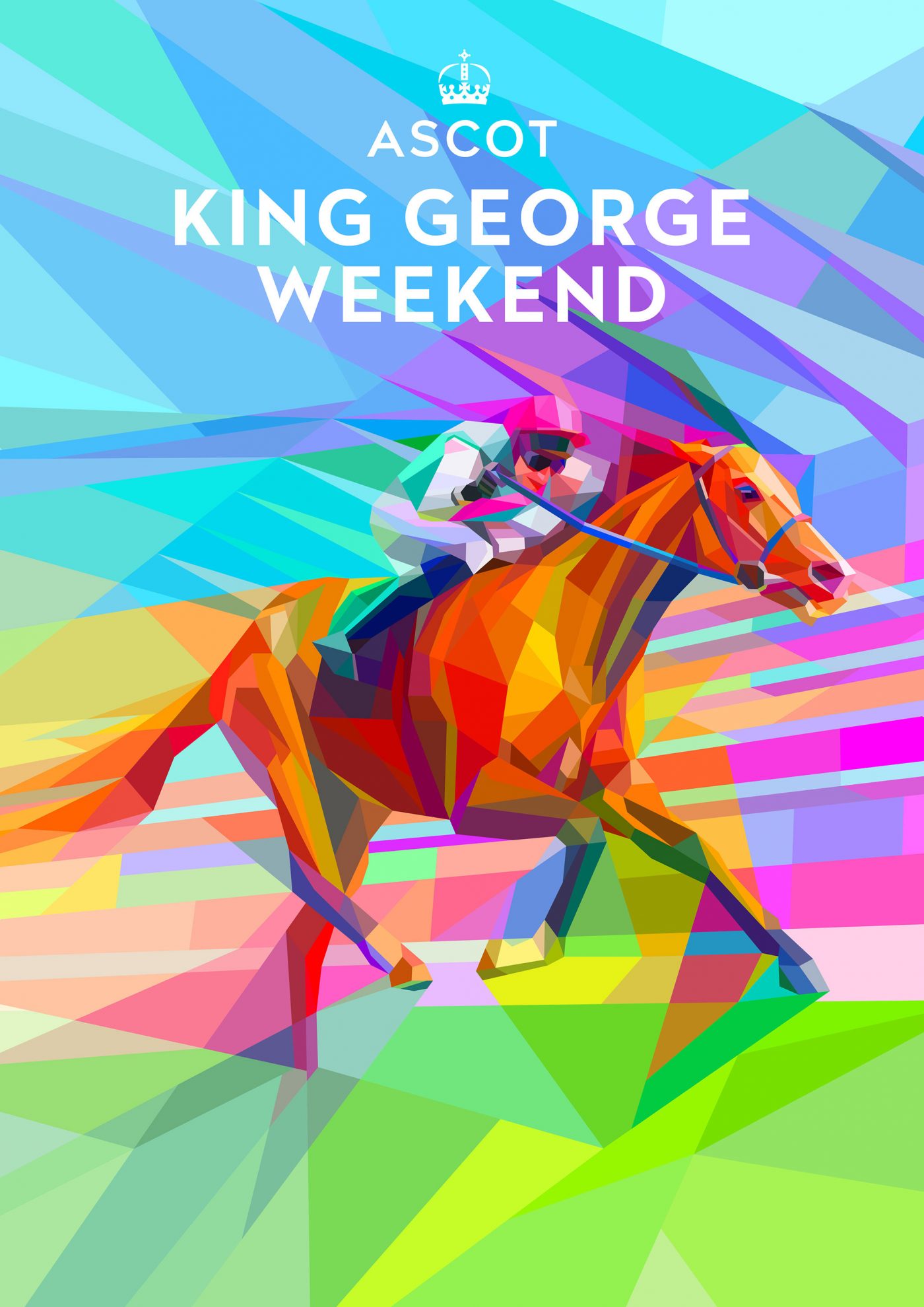 Bright, Angular Horse Racing Posters by Charis Tsevis | Moss and Fog