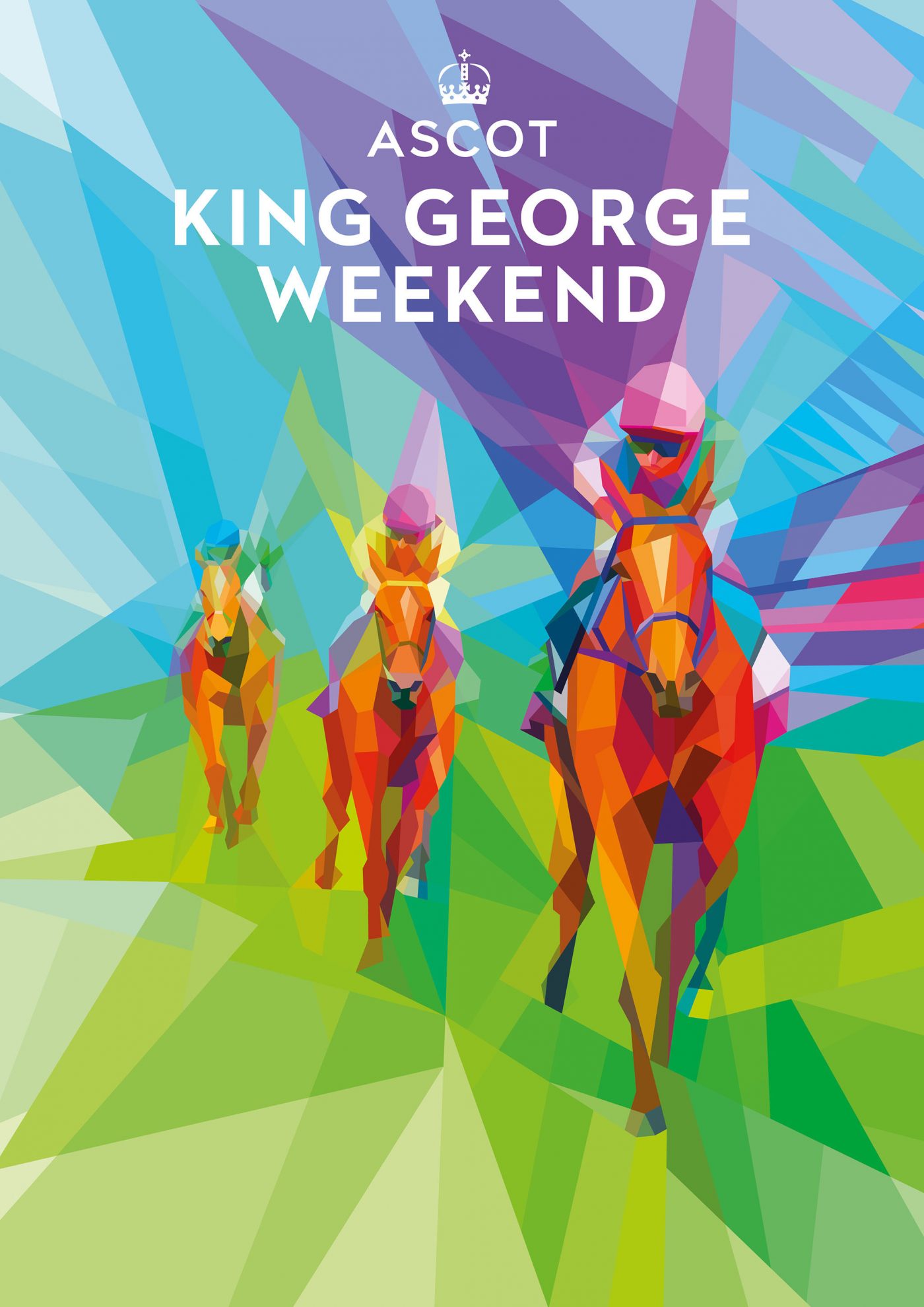 Bright, Angular Horse Racing Posters by Charis Tsevis | Moss and Fog