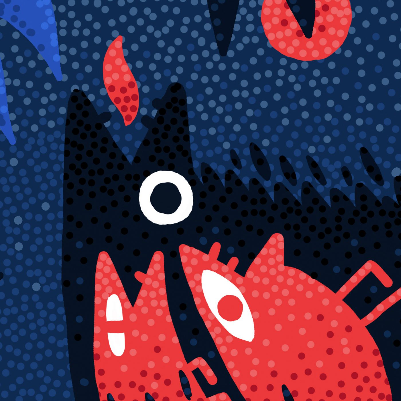 Digital Pointillism By Murat Kalkavan | Moss and Fog