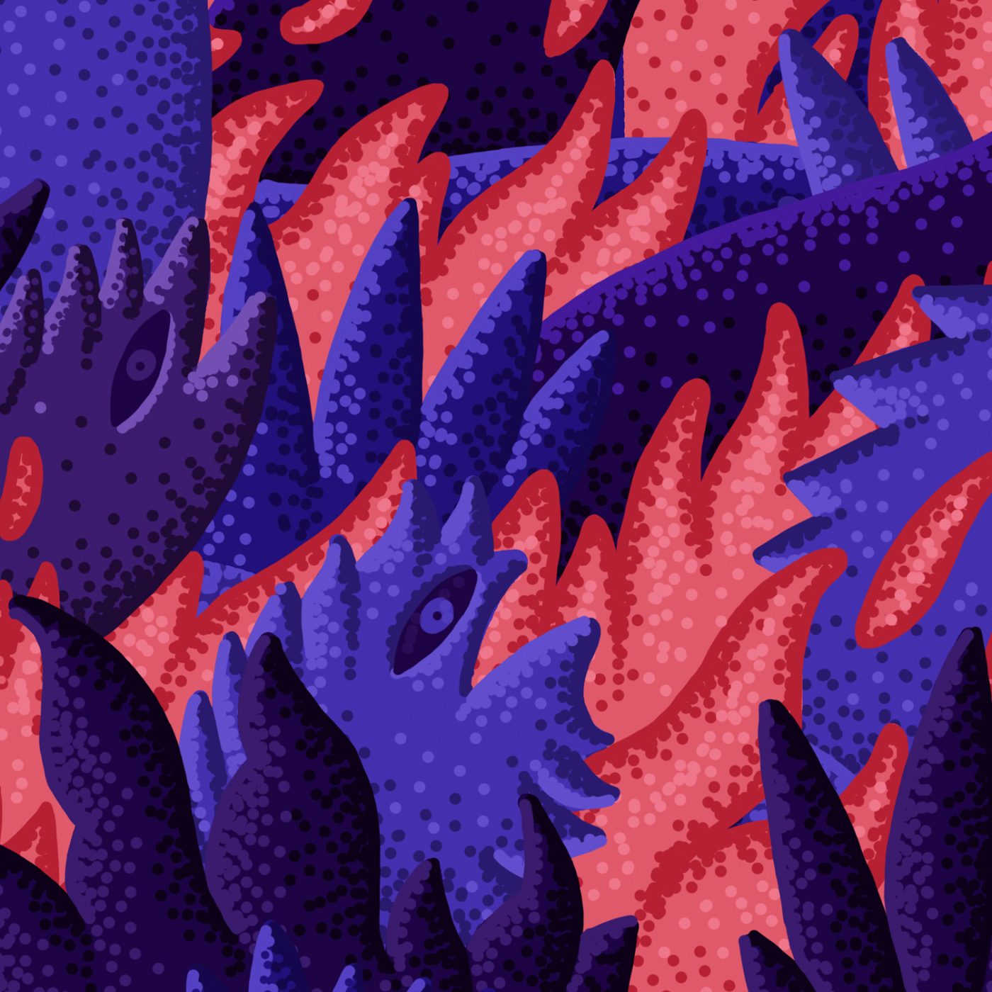 Digital Pointillism By Murat Kalkavan | Moss and Fog