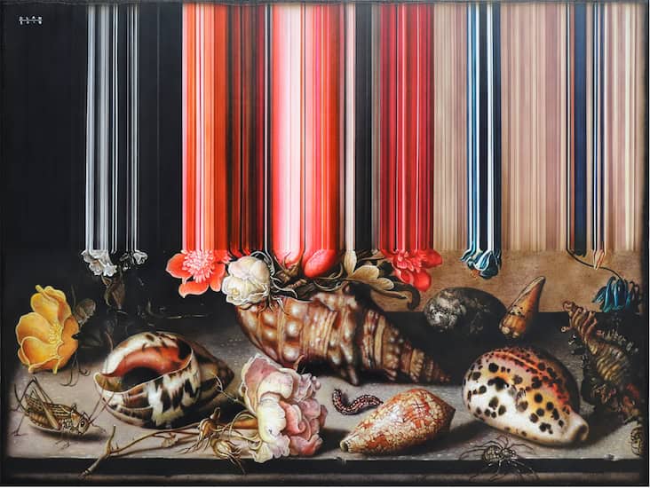 Glitched Still Life Paintings | Moss and Fog