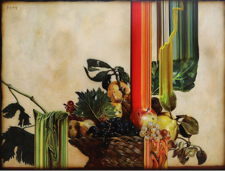 Glitched Still Life Paintings | Moss and Fog