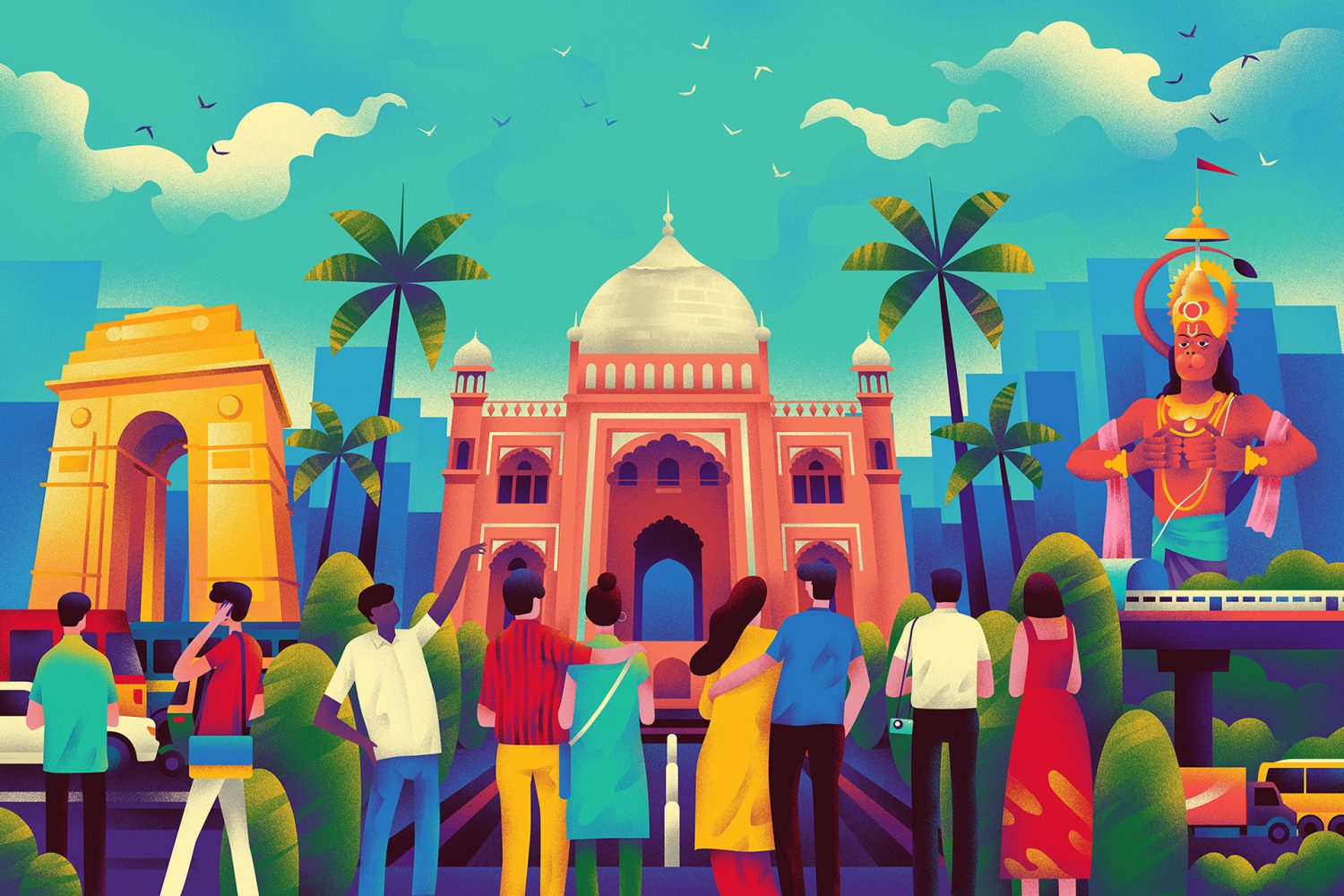 Vivid and Striking Illustrations of Life in India by Muhammed Sajid ...