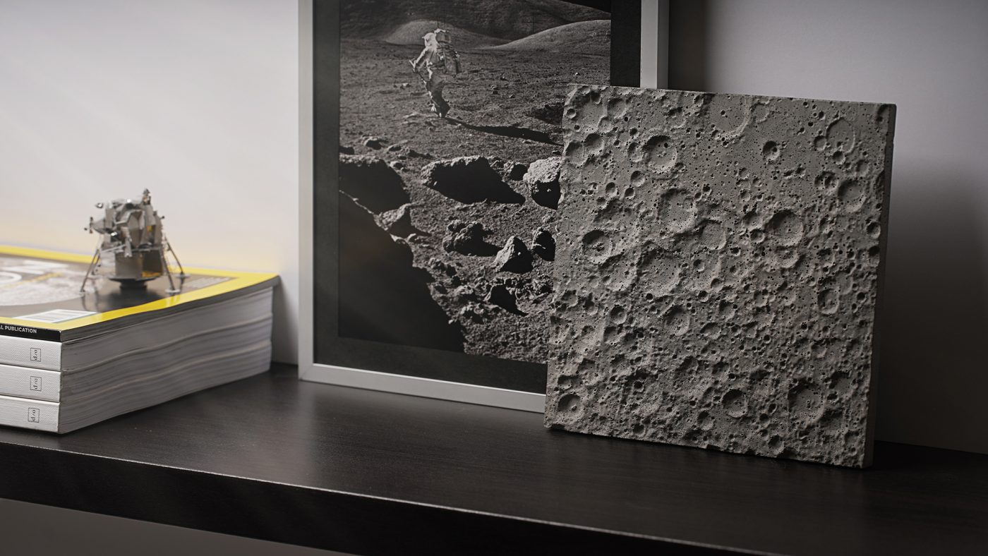 Touch an Exact Replica of the Moon’s Surface with Deskspace’s Sculpture ...
