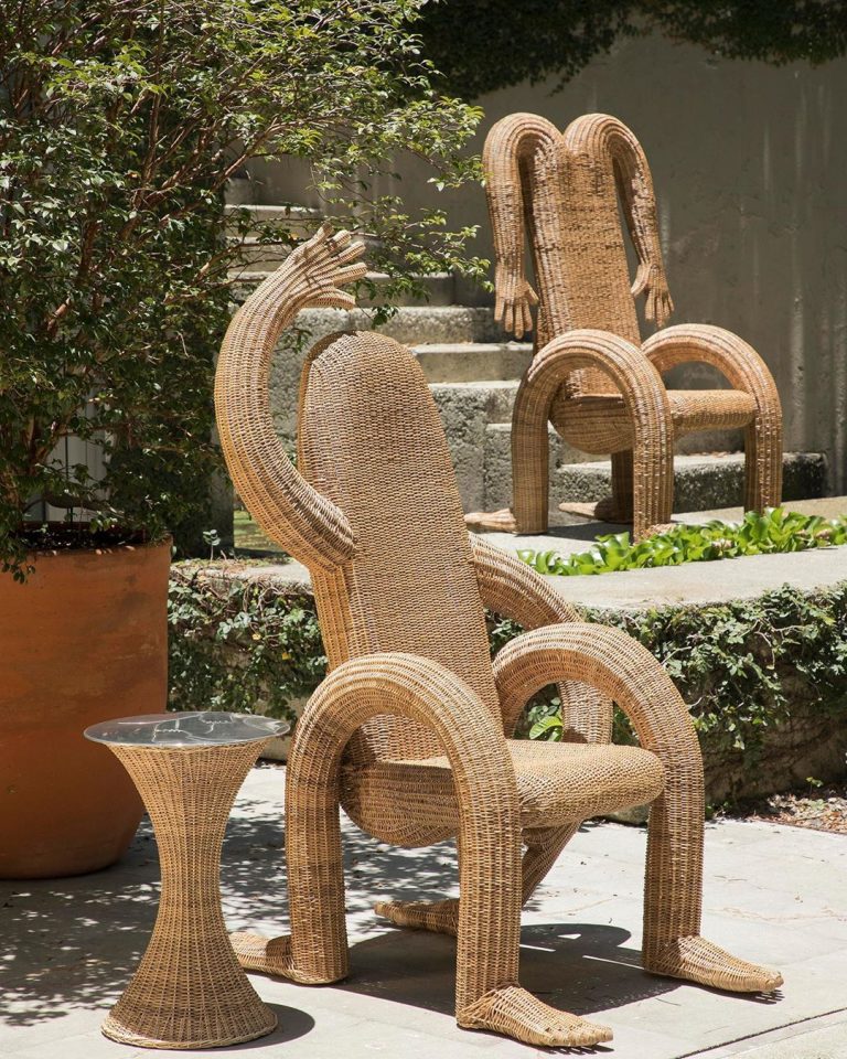 Hilariously Fun Wicker Chairs by Designer Chris Wolston | Moss and Fog