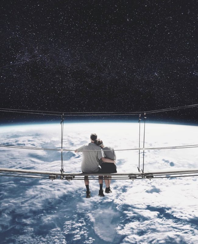 Surreal Space Collages to Take You Away – Moss and Fog