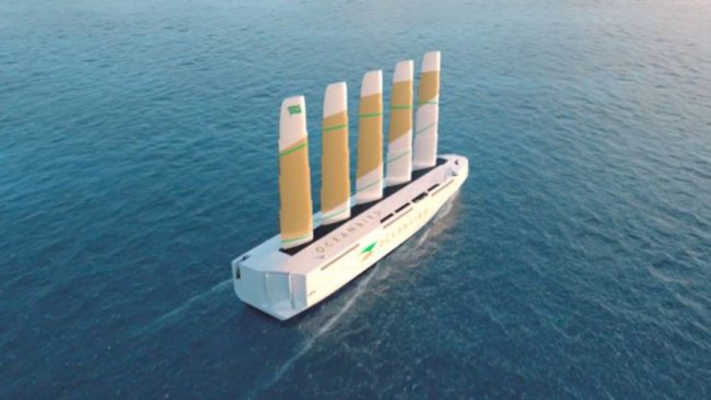 Oceanbird is a Cargo Ship With Massive Retractable Sails | Moss and Fog
