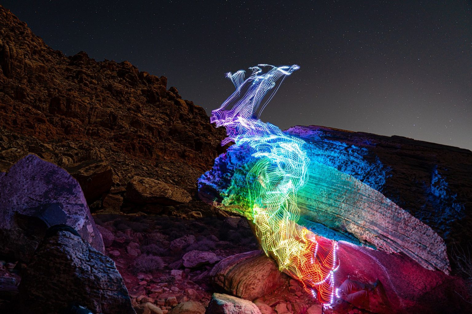 Long Exposure Rock Climbing Photos by Luke Rasmussen | Moss and Fog