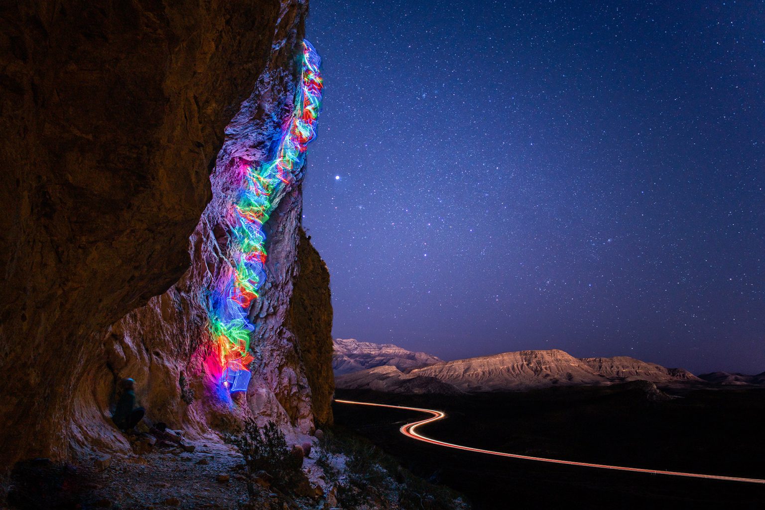 Long Exposure Rock Climbing Photos by Luke Rasmussen | Moss and Fog