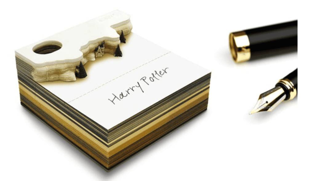 Ingenious Notepad Reveals Harry Potter Castle as Sheets are Removed ...