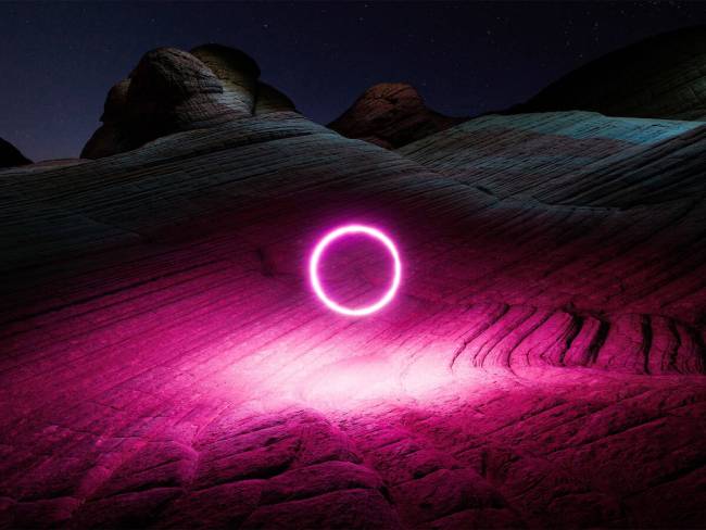 More of Reuben Wu’s Stunning Drone Light Landscapes - Moss and Fog
