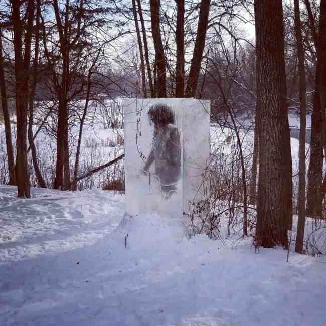 A Caveman Frozen in Ice Appears in a City Park Like the Mysterious ...