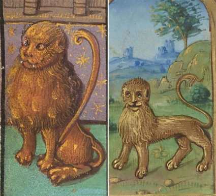 The Comically Bad Way Medieval Art Portrayed Lions – Moss and Fog