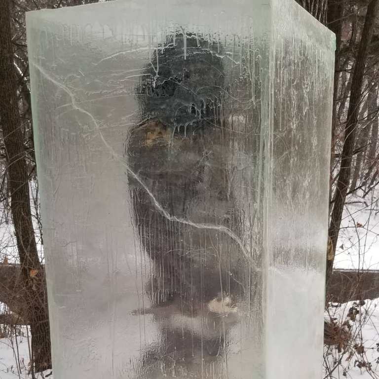 A Caveman Frozen in Ice Appears in a City Park Like the Mysterious ...