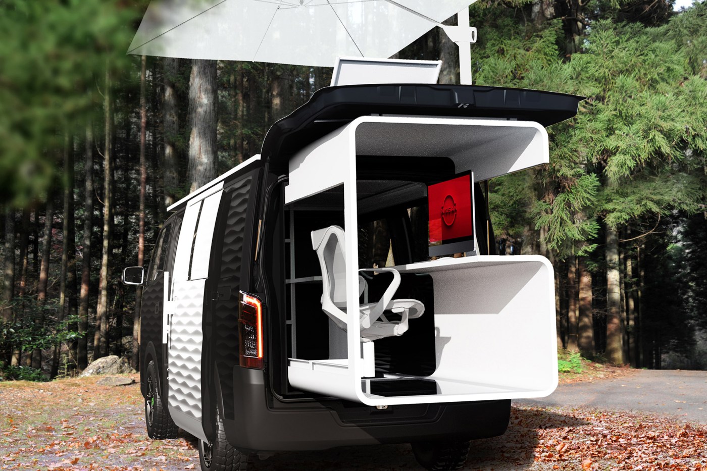 Nissan’s Caravan Office Takes the ‘Working From Your Car’ Concept ...