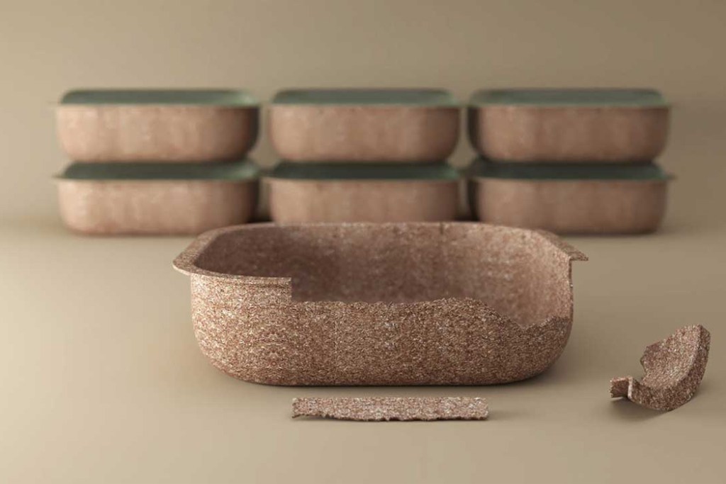 Fully Compostable Takeout Containers Made From Wheat Husks – Moss and Fog