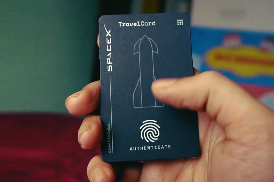 Designer Imagines Future SpaceX Travel Card » Moss and Fog