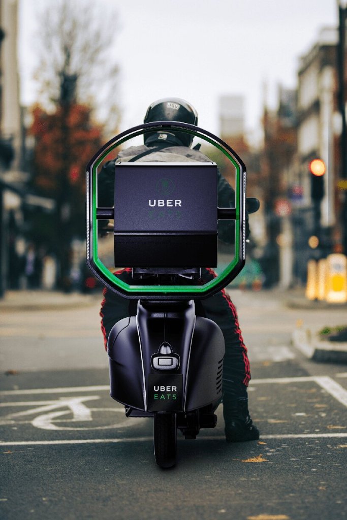 Uber's New Delivery Scooter Has a Clever Balancing System So That ...