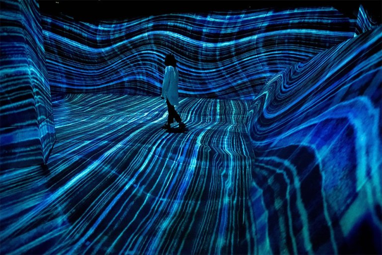 TeamLab’s Digital Autumn Leaves – Moss and Fog