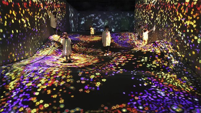 TeamLab’s Digital Autumn Leaves – Moss and Fog