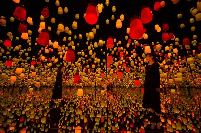 TeamLab’s Digital Autumn Leaves – Moss and Fog