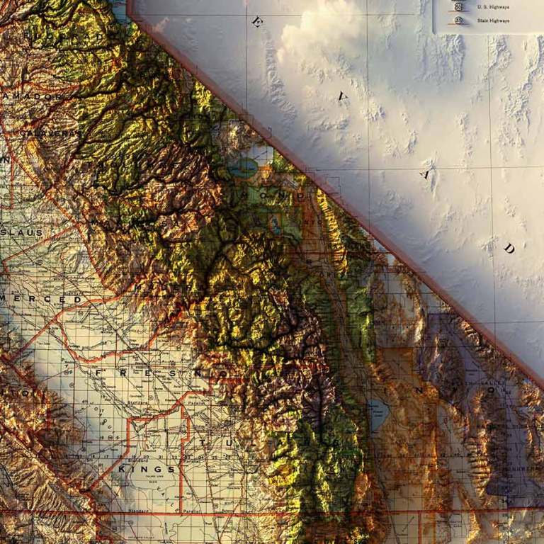 Muir Way Creates Stunning Topographical Versions of Historical Maps ...