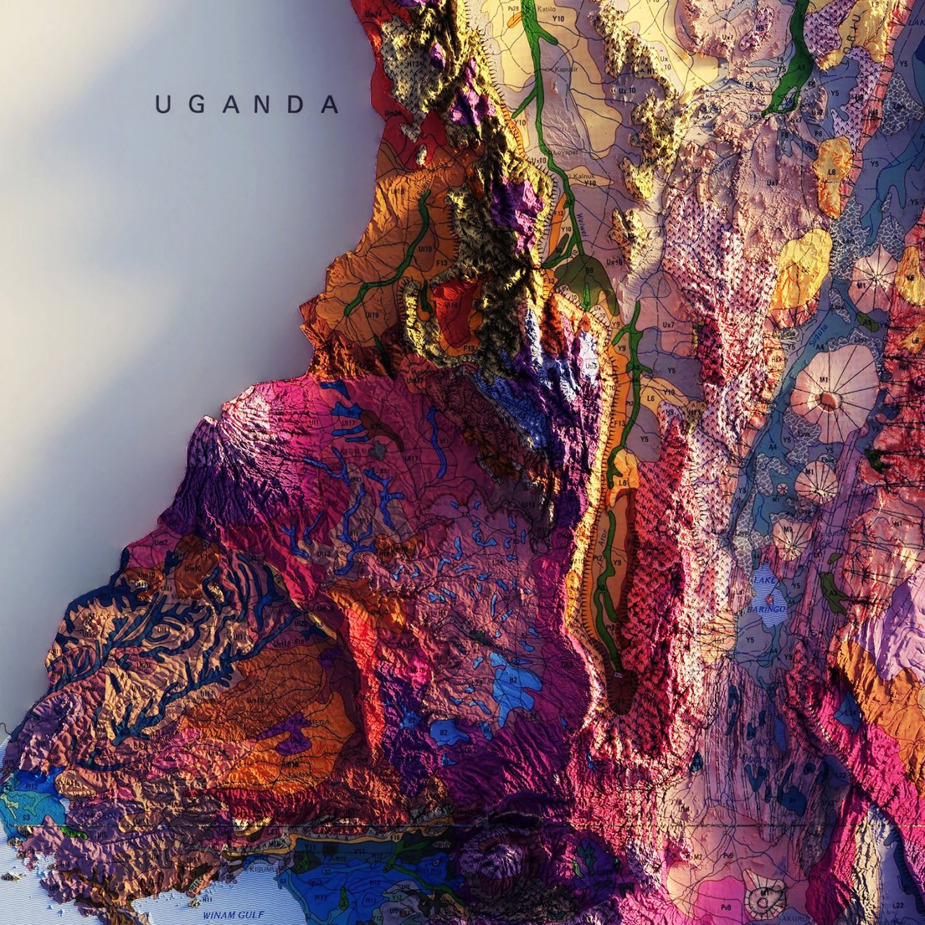 Muir Way Creates Stunning Topographical Versions of Historical Maps ...