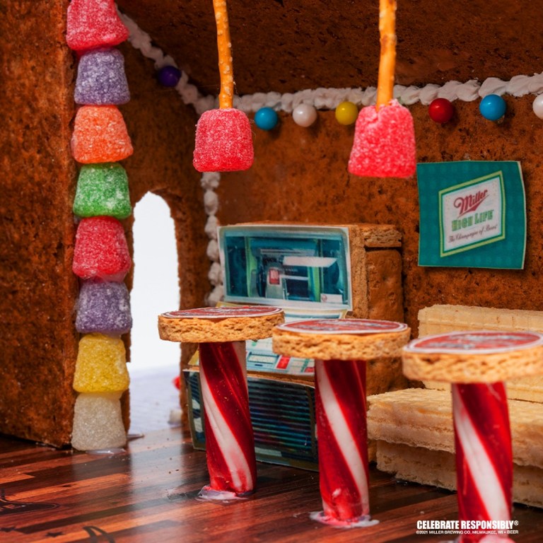 Miller Life's Charming Gingerbread Dive Bar | Moss and Fog