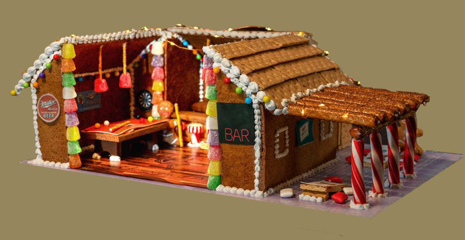 Miller Life's Charming Gingerbread Dive Bar | Moss and Fog