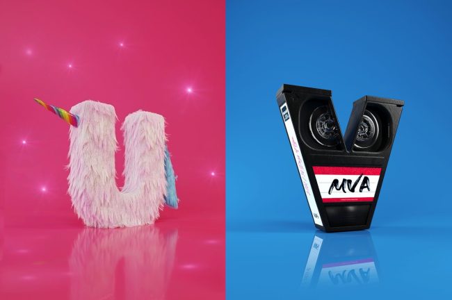 3D Rendered Alphabet by Marius Longo | Moss and Fog