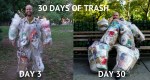 Man Wears the Trash He Generates Over the Course of a Month | Moss and Fog