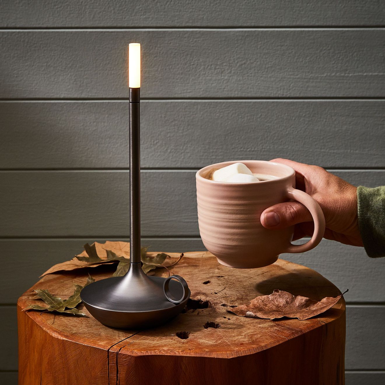 Wick is a Sleek LED Lamp Mimicking a Warm Candle | Moss and Fog