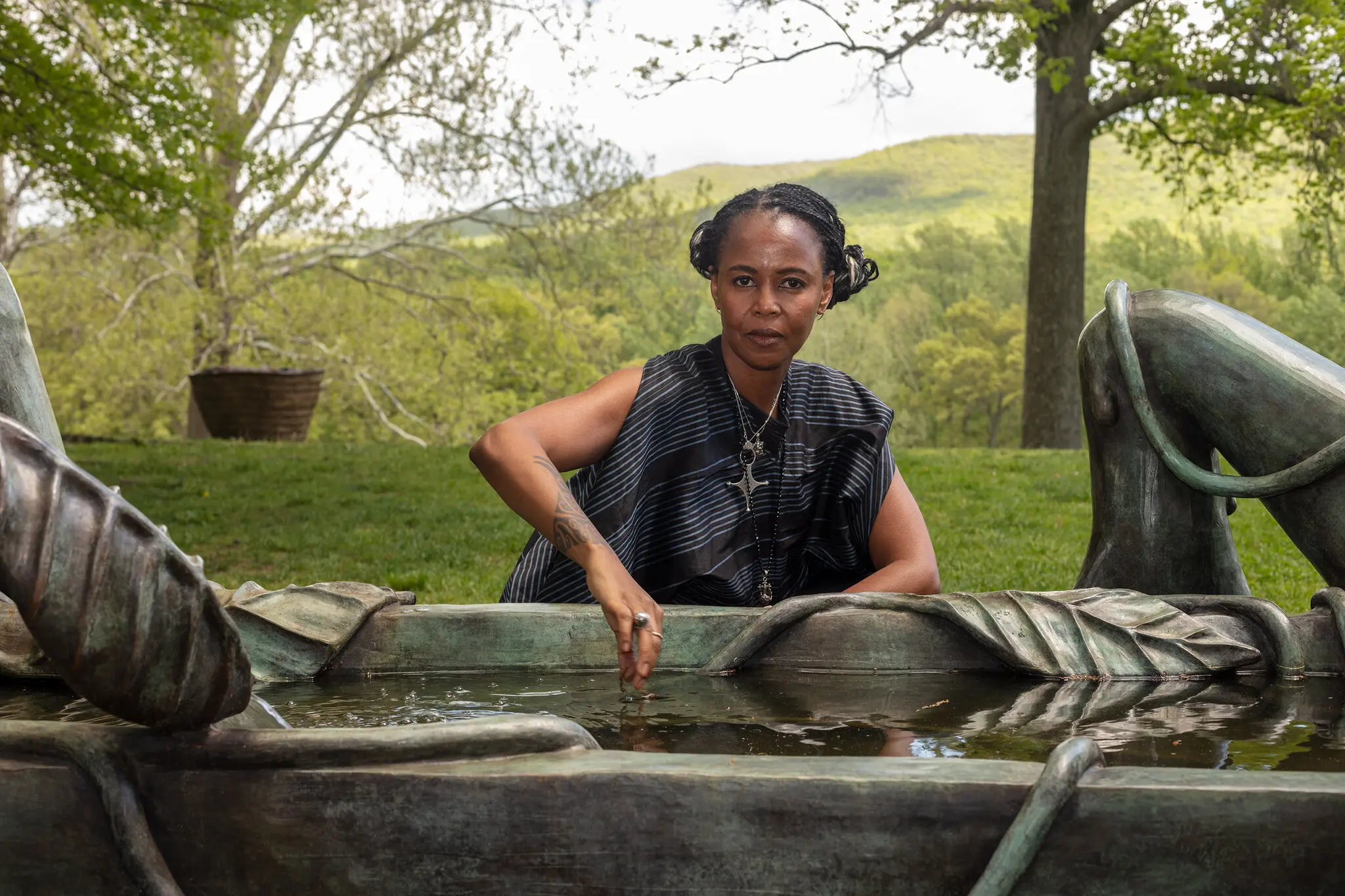 Haunting and Powerful Sculptures from Wangechi Mutu - Moss and Fog