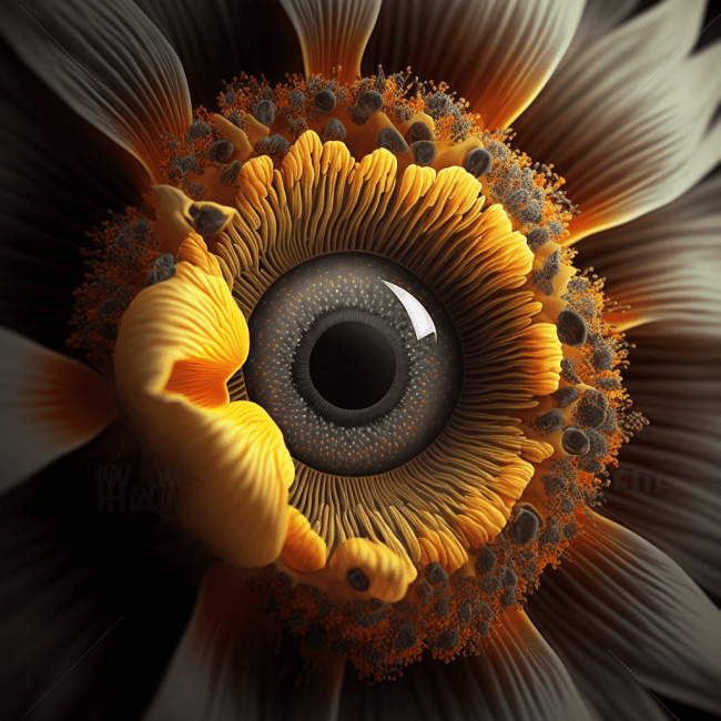 Must-See Flowers, a Collection of AI Blooms with Eyes » Moss and Fog