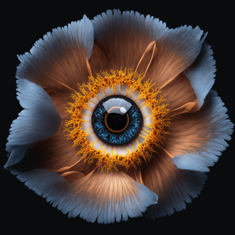 Must-See Flowers, a Collection of AI Blooms with Eyes » Moss and Fog
