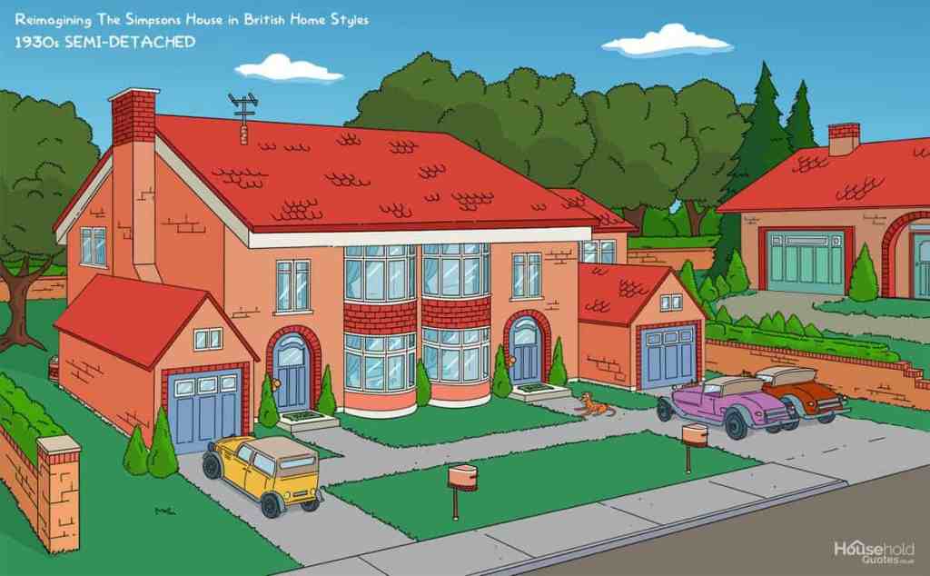 The Simpson’s House Reimagined in British Home Styles - Moss and Fog
