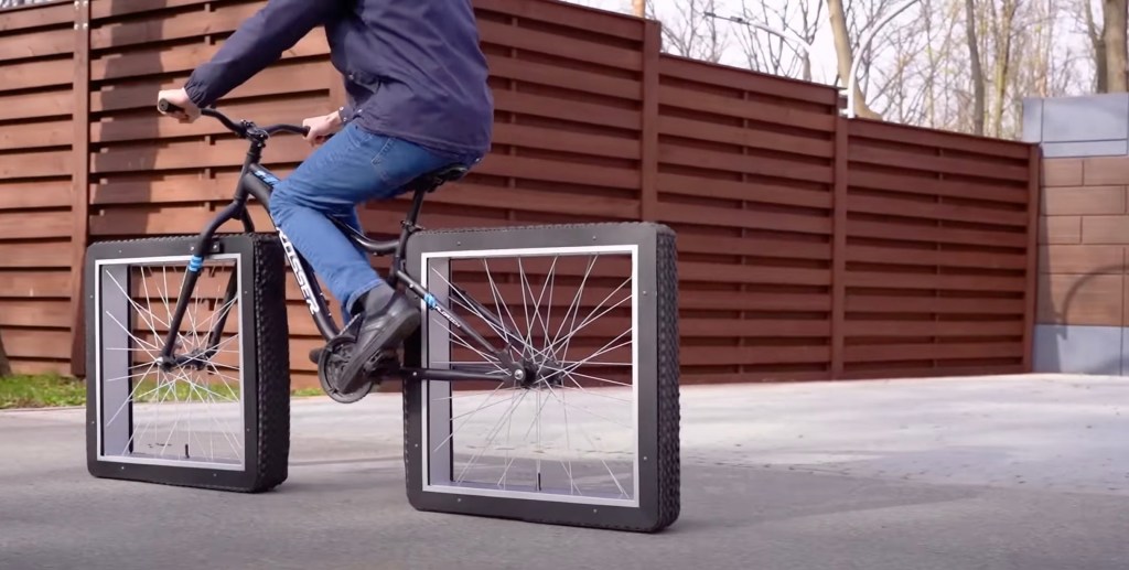 A Crazy Square-Wheel Bicycle That Actual Moves | Moss and Fog