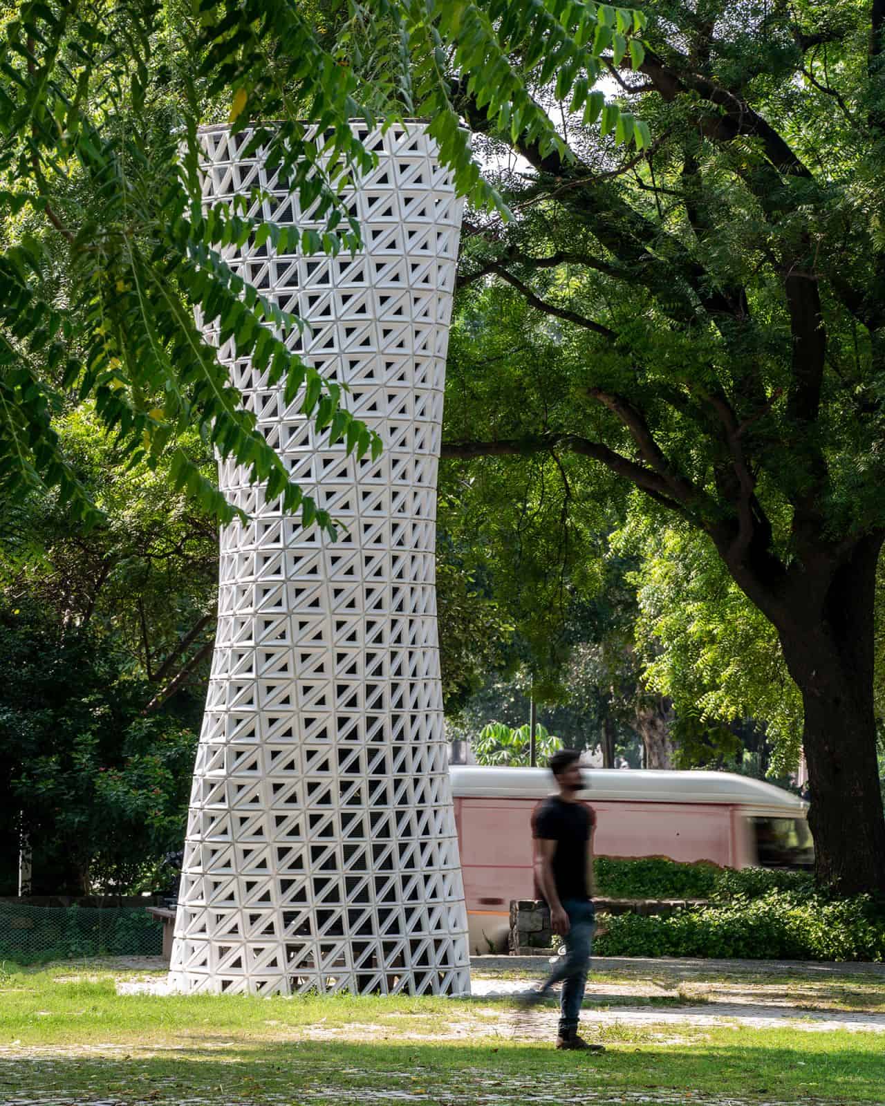 Verto Air Filtration Tower Designed to Elegantly Clean New Delhi’s ...