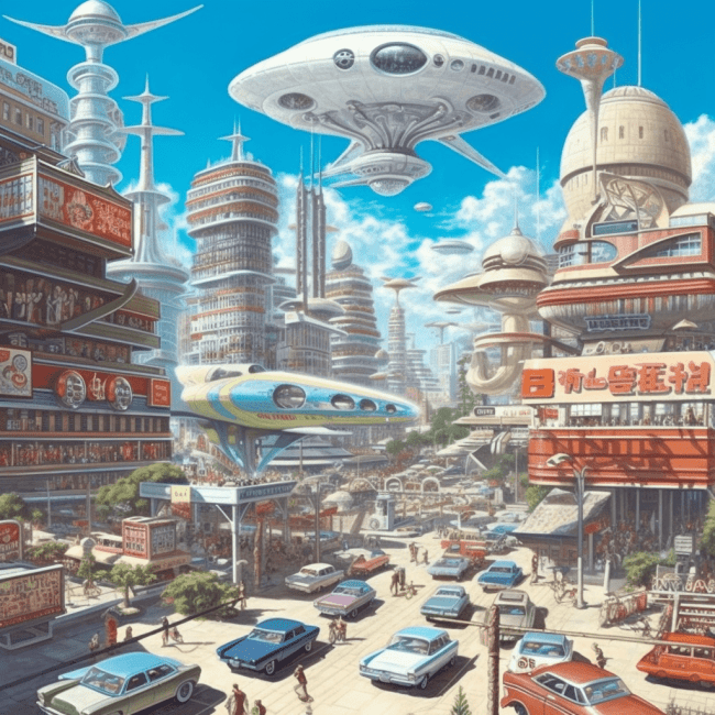 Fantastically Detailed Retro Futuristic Illustrations | Moss and Fog
