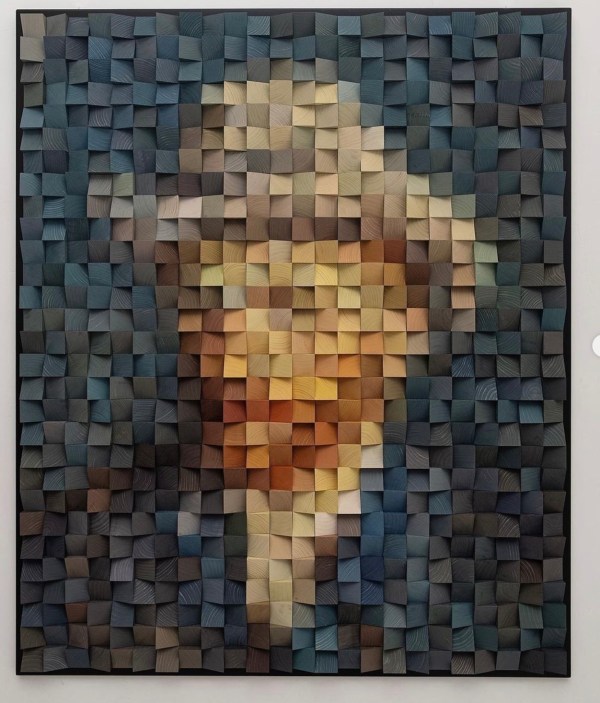 Famous Paintings Turned Sculpturally Abstract With Wooden Blocks | Moss ...