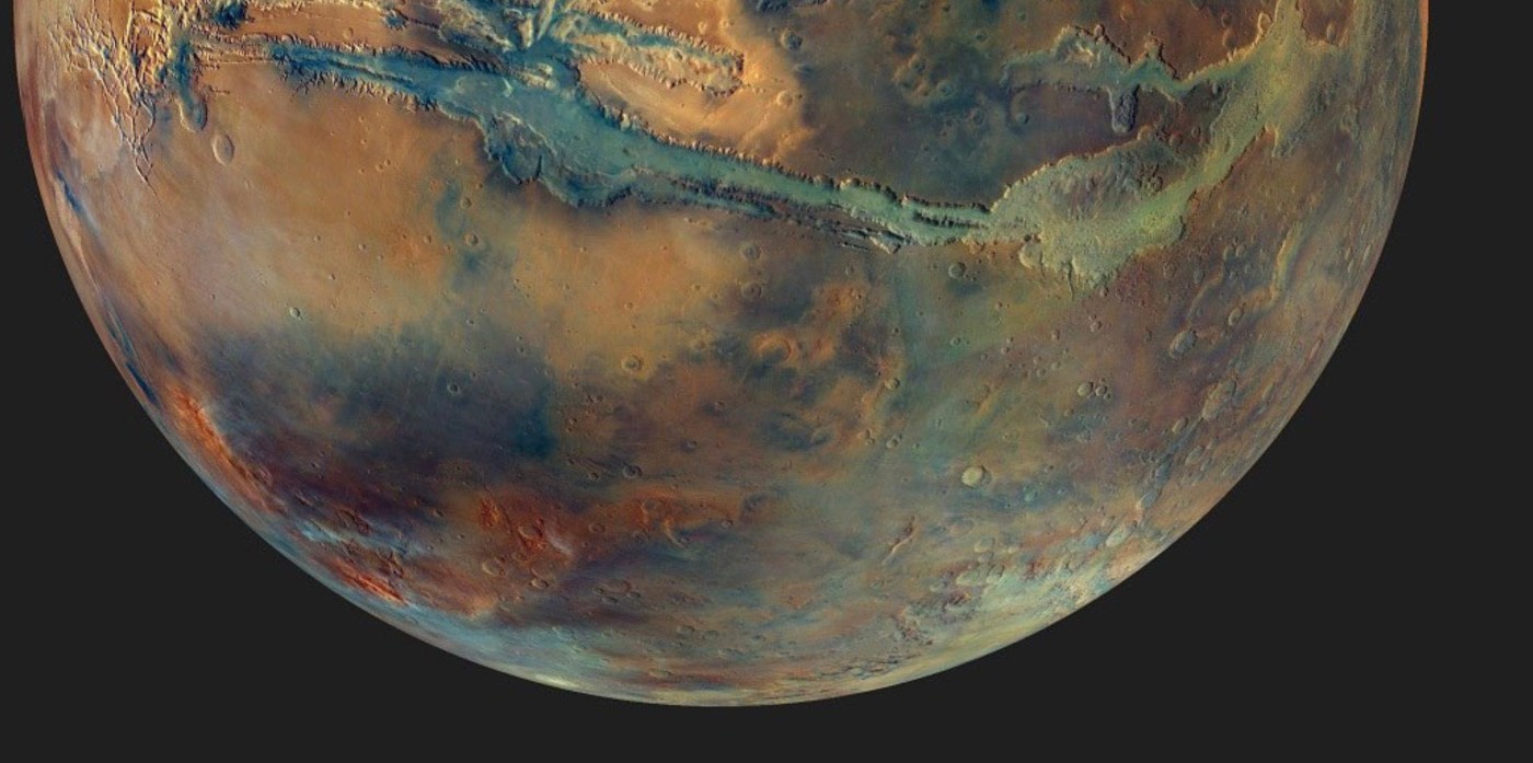 New Mars Enhanced Color Image Shows the Red Planet in Stunning Detail ...