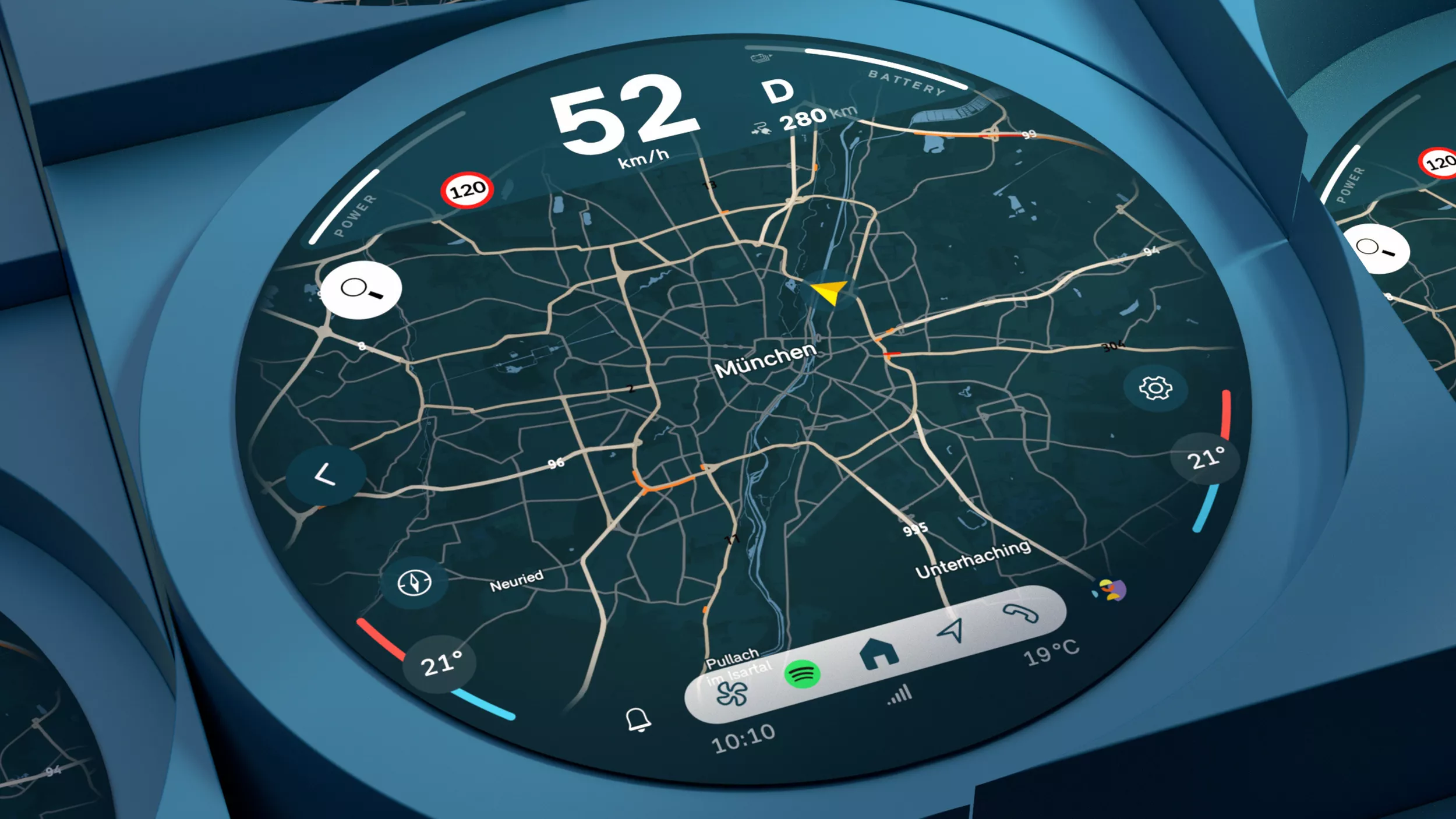 Mini Cooper Shows Off Their High Tech New Circular OLED Display | Moss ...