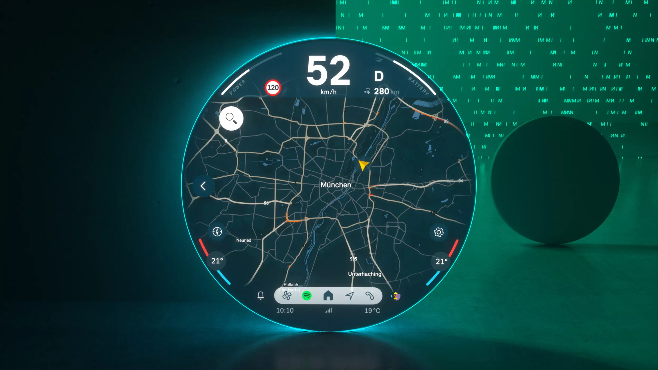 Mini Cooper Shows Off Their High Tech New Circular OLED Display | Moss ...