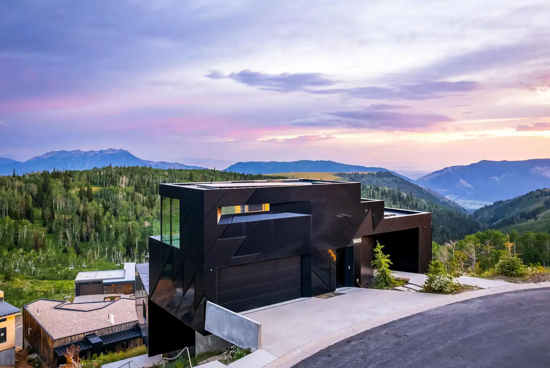 This Angular Modern Chalet In Utah Feels Like a Villain’s Lair, and It ...