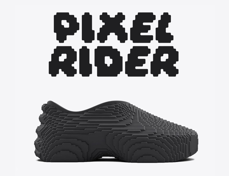 Pixel Rider Shoes Give Us Low-Res Footwear That Looks Digital | Moss ...