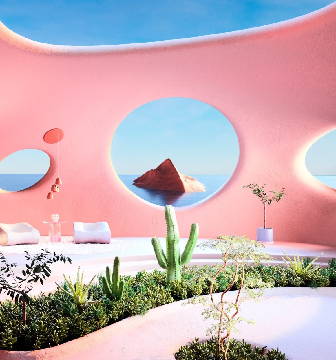 ArchGanics Show Us Abstract Sculpted Living Quarters | Moss and Fog